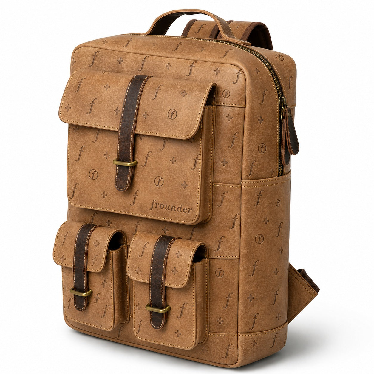 Atlas Backpack — Structured Leather Laptop Backpack | Frounder